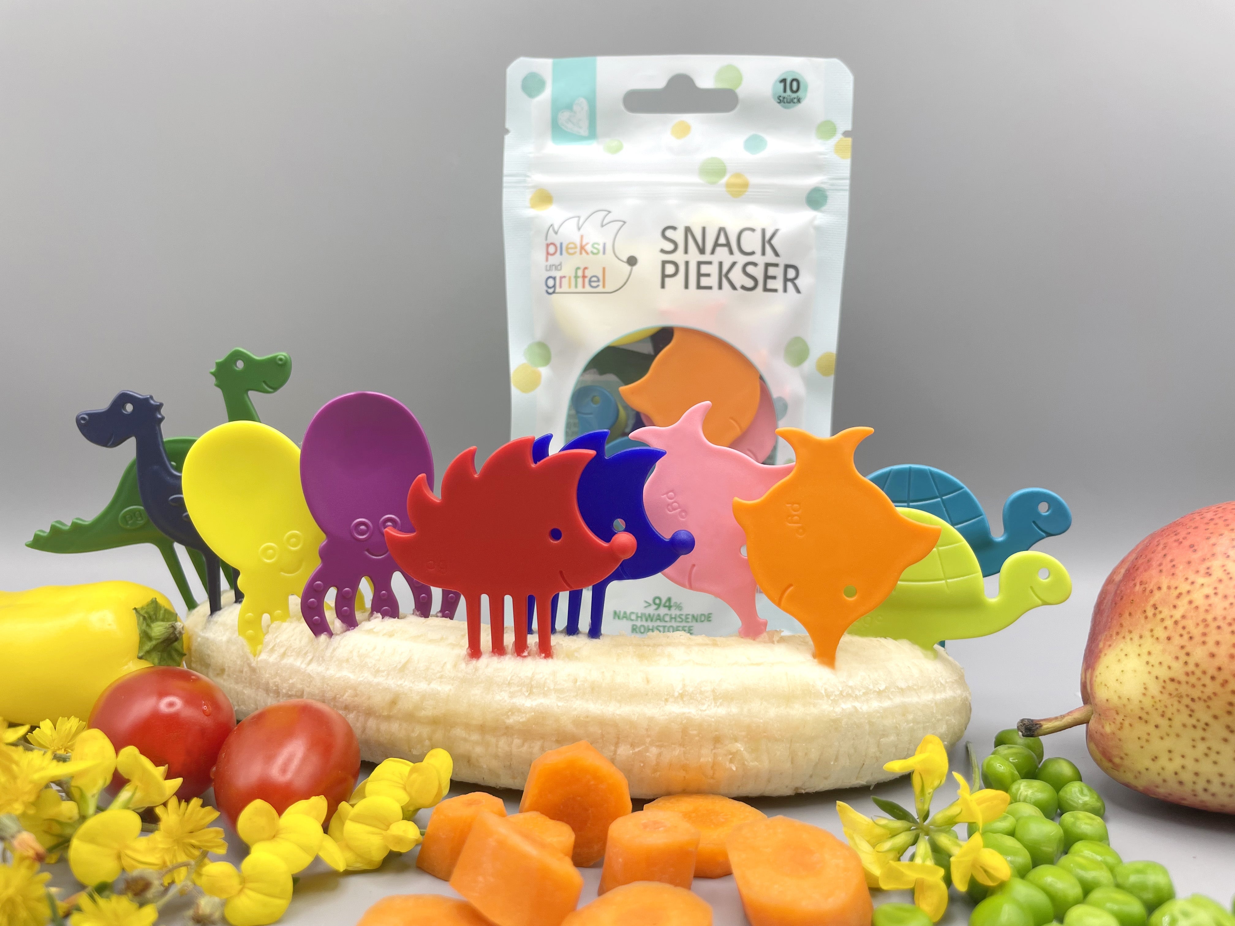 Pieksi und Griffel – Die Snack Piekser für Klein & Groß
